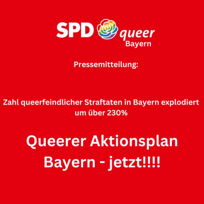 Straftaten gegen LGBTIQ in Bayern explodieren - SPDqueer Bayern erneuert Forderung nach ...